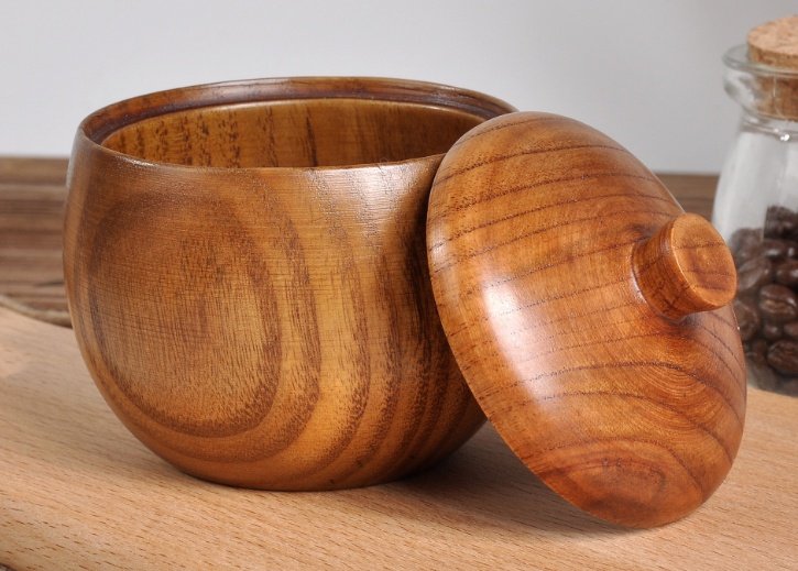 Creative Retro Solid Wood Salt Shaker With Lid – chandrahandicraft.com